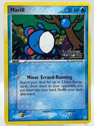 Marill 68/109 EX Team Rocket Returns Reverse Holo Stamped Pokemon TCG ...