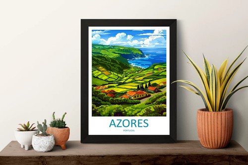 (Laminated) Azores Travel Poster Print Wall Art | eBay