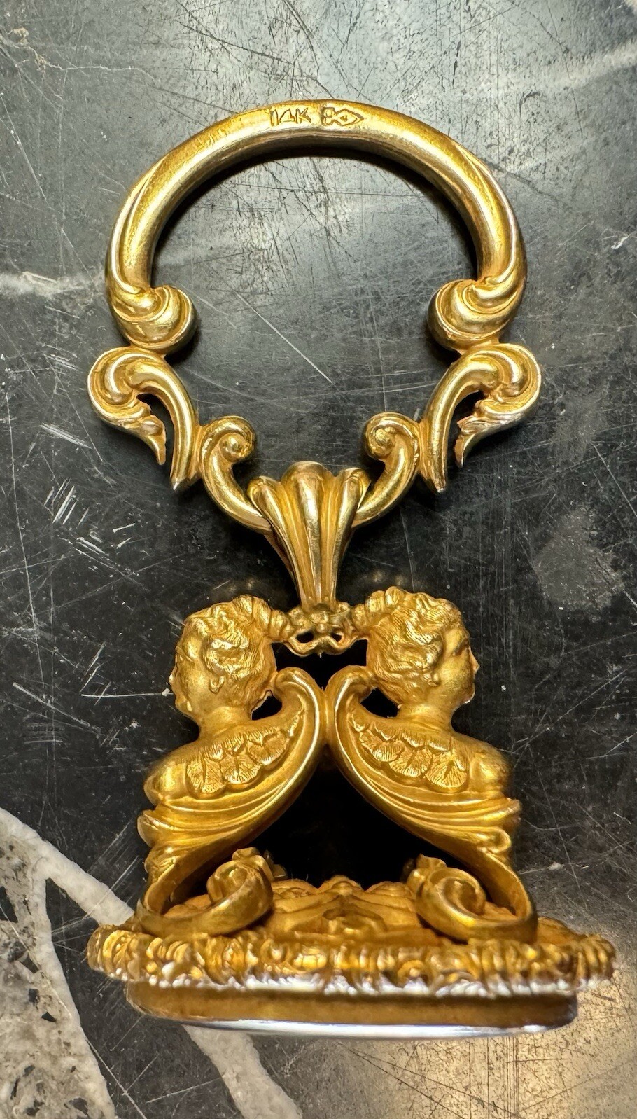 Carter Gough & Co Art Nouveau 14k Gold Nephrite Jade Fob | eBay