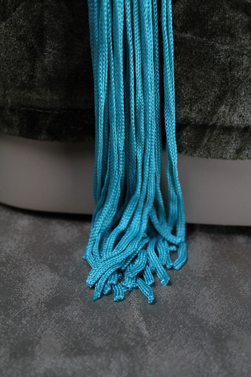Pretty Pastel Thin Silky Ombre Rope Fringe Necklace Scarf (2 Colors ...
