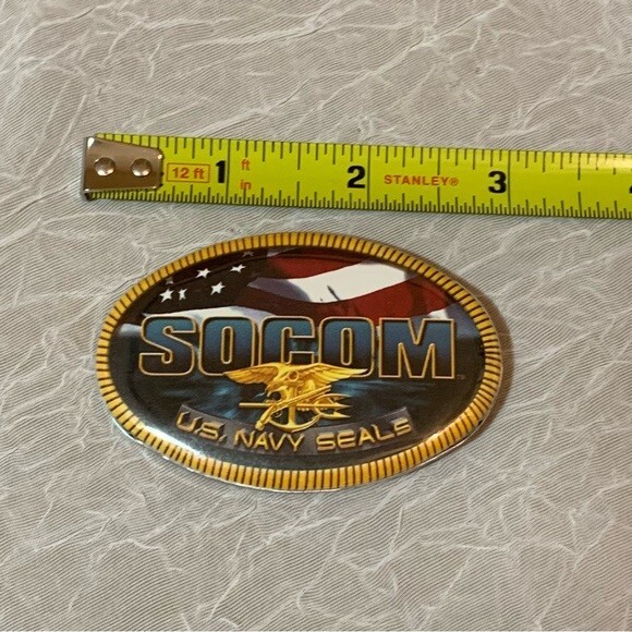 PS2 SOCOM US Navy Seals Button Pin Badge 2002 Rare Metal Oval ...