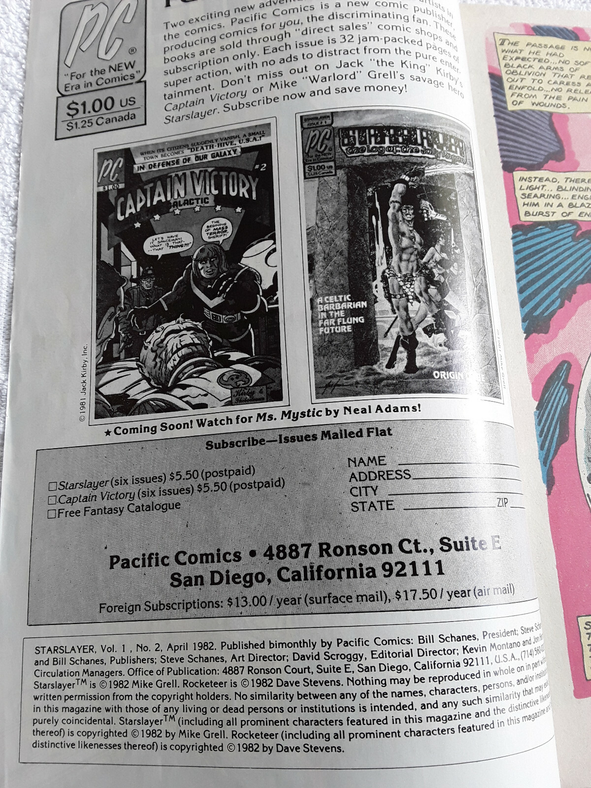 Starslayer #2 (Apr 1982, Pacific/First) Signed VF 8.0 | eBay