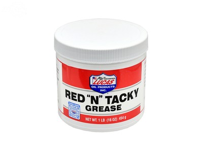 Lucas Red "N" Tacky Grease 1LB Tub 12 Pack - Heavy Duty, Water ...
