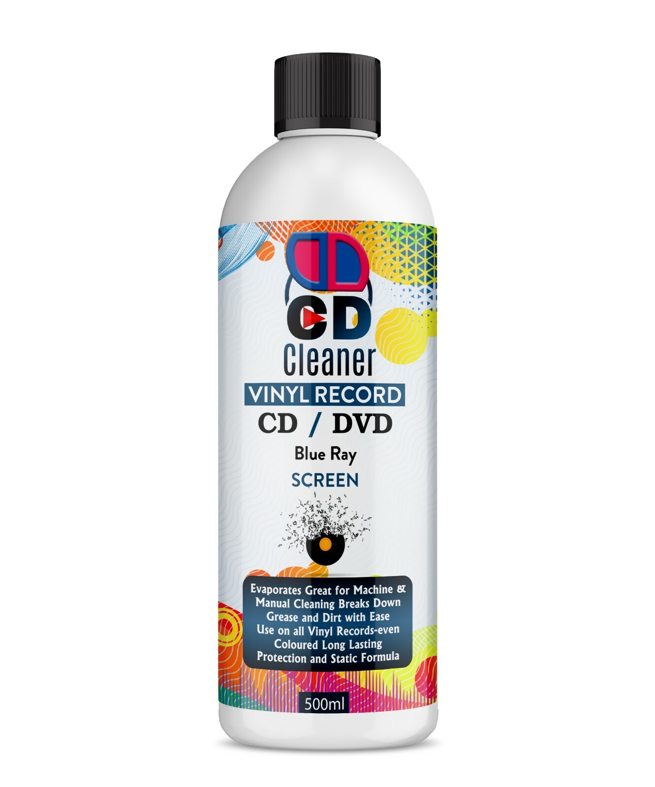 PROFESSIONAL VINYL RECORD CLEANER CD DVD CLEANING FLUID SPRAY/ CAP FAST ...