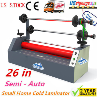 26in Semi-Auto Home Cold Laminator Business Card Laminating Machine | eBay