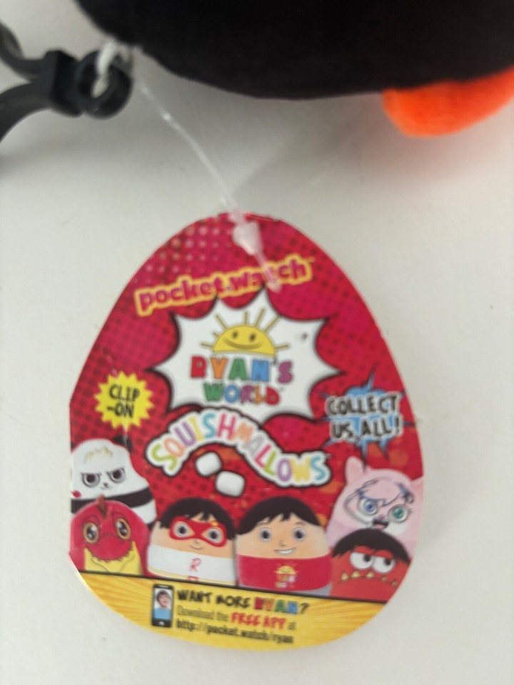 Squishmallows Ryan's World Squad Moe the Monster 3.5" Clip On Keychain ...