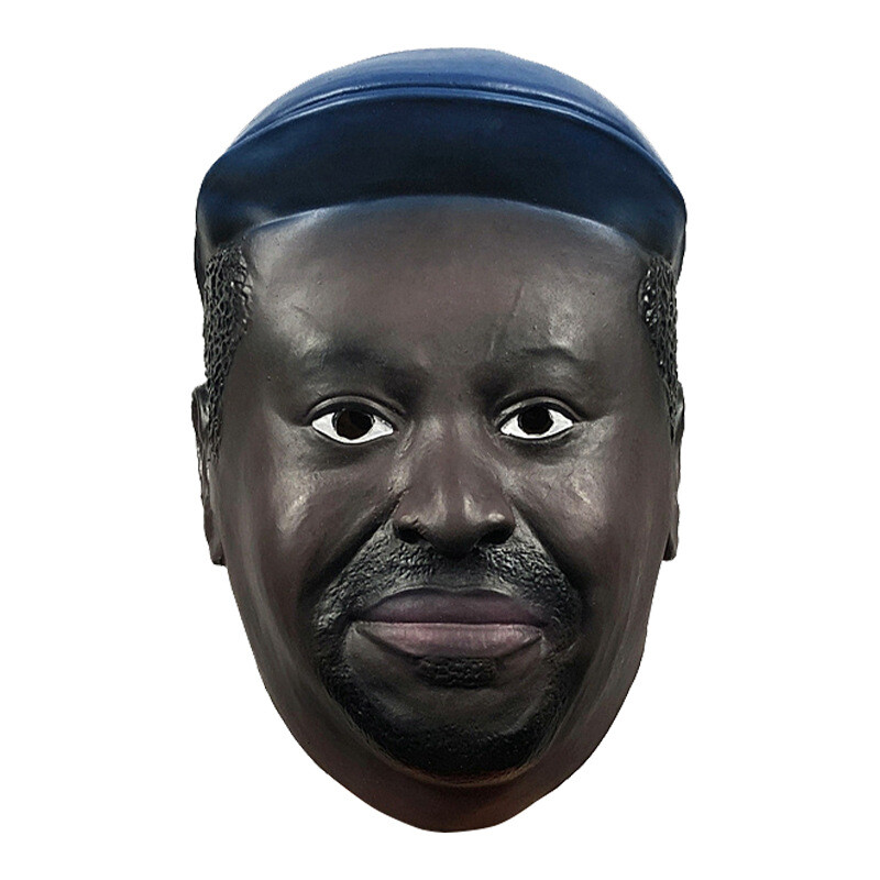 Halloween Masquerade Latex Funny Man head mask Prank party Cosplay ...