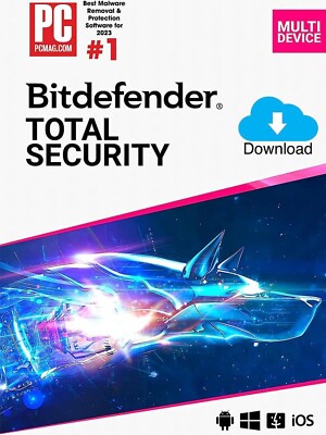 Bitdefender Total Security - 5 Devices / 2 Years . For USA Only . Fast ...