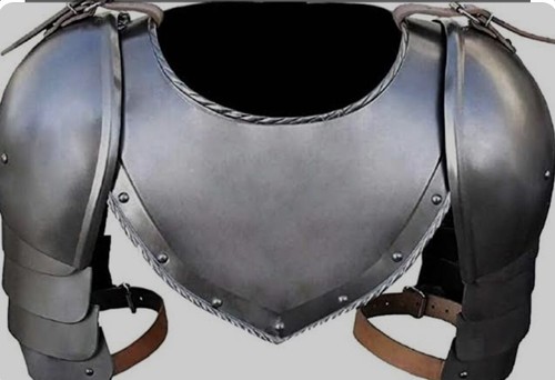 Medieval Iron Gorget and Spaulders Set | Handmade Steel Armor for ...