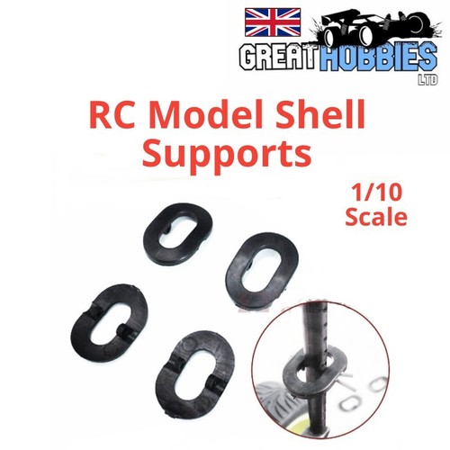RC Black Body Posts Shell supports x 4 Plastic - 1/10 Parts UK | eBay UK