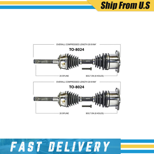 For 1986 - 1992 1993 1994 1995 Toyota Pickup 4Runner 4WD Front CV Axle ...