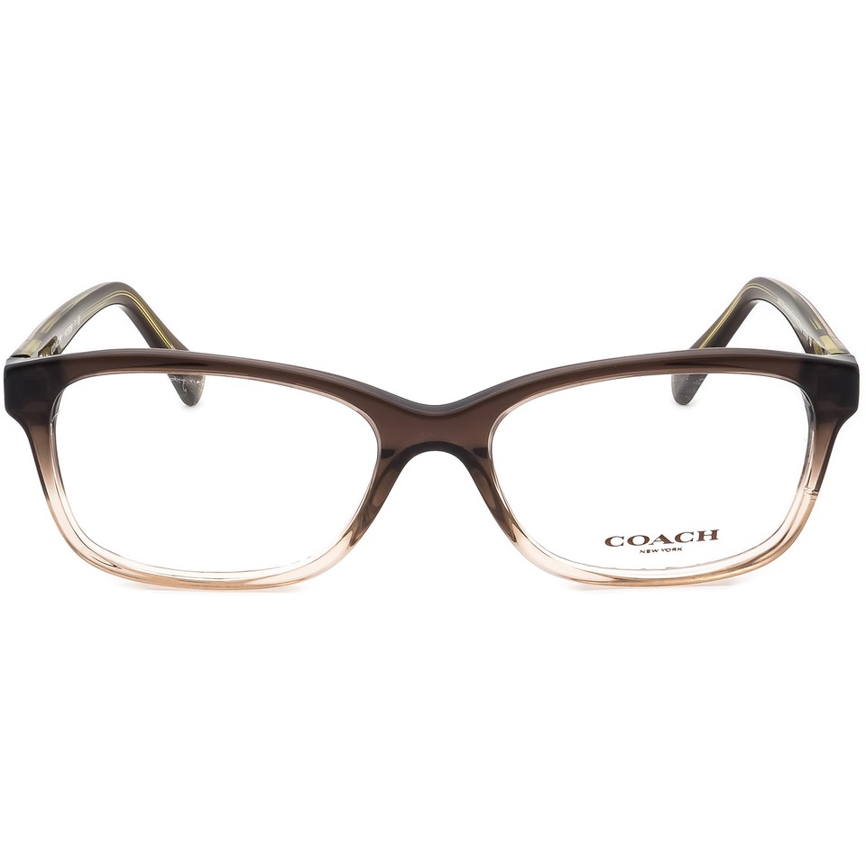 Coach Eyeglasses HC 6089 5400 Olive Brown Gradient Rectangular Frame 51 ...