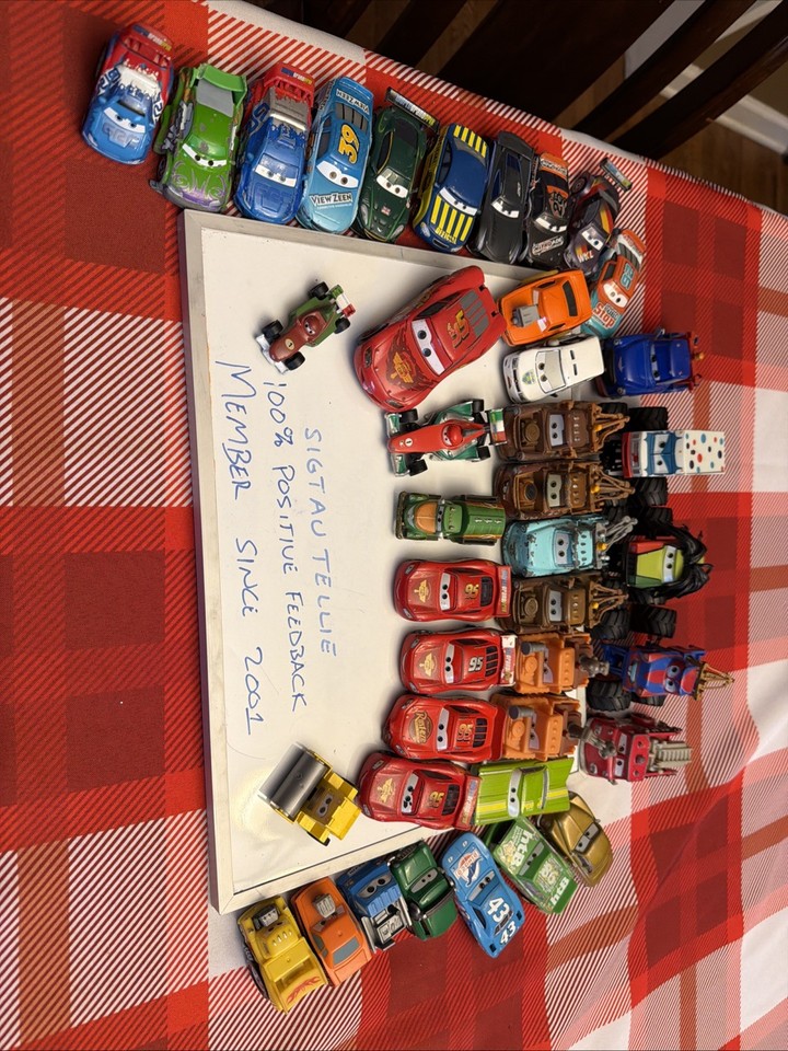Disney Pixar Cars- lot of 40 Cars Diecast/Plastic Mix. Mater Monster ...