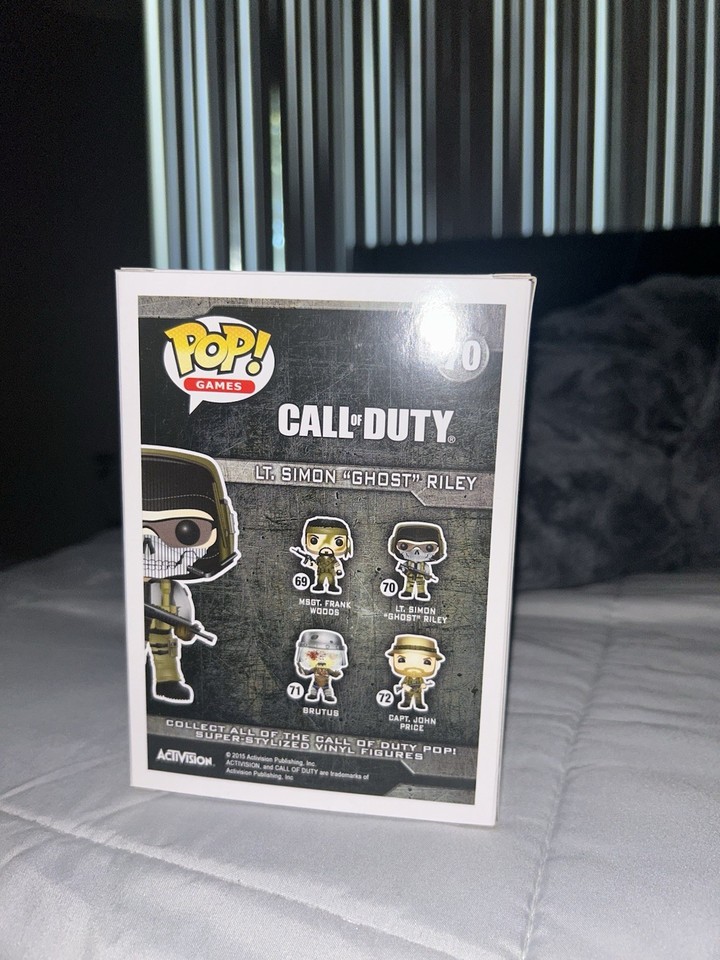 Call of Duty Lt. Simon Ghost Riley (GameStop) #70 Signed By Craig ...