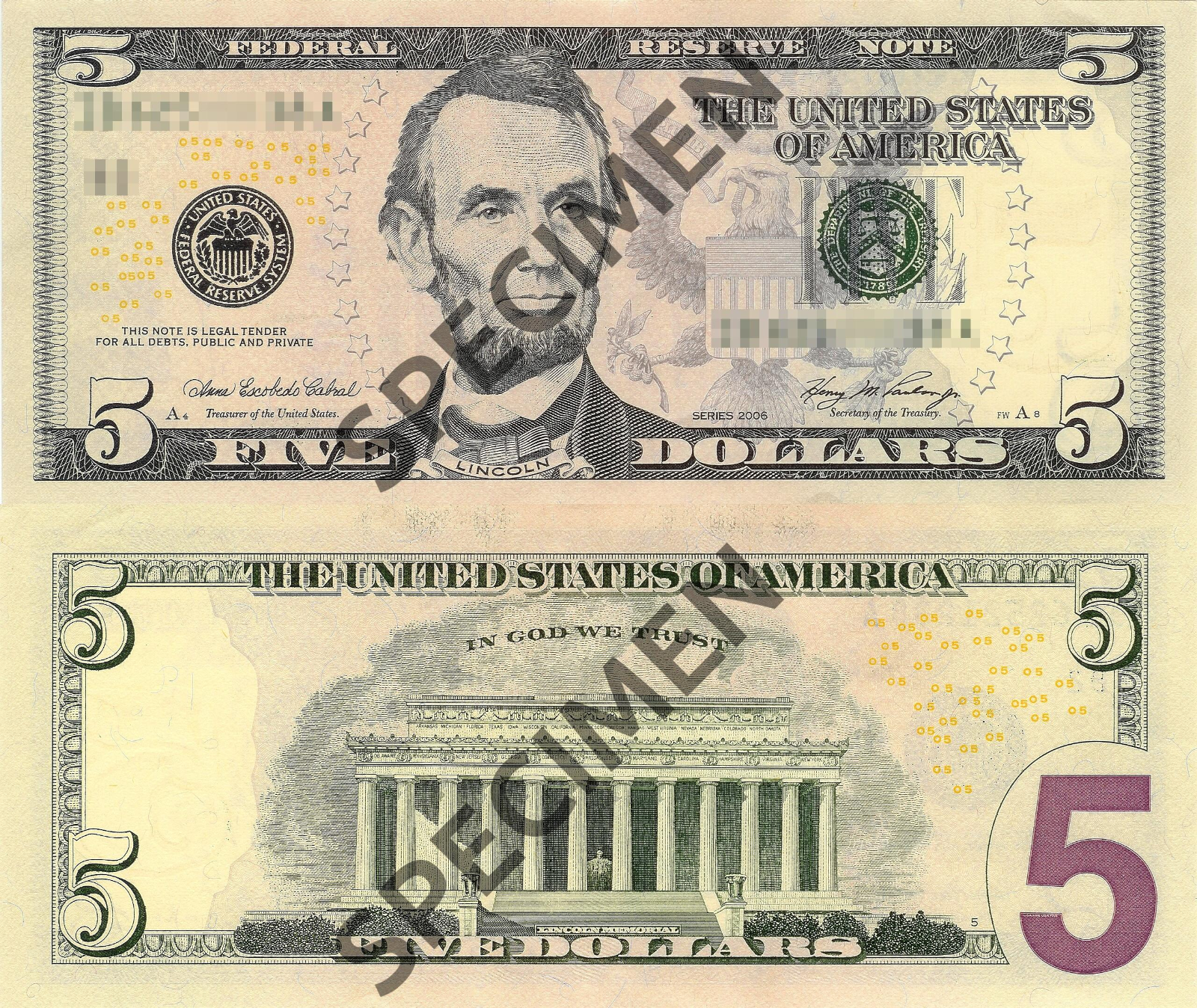 Five Dollar Bill | $5 | USD | eBay UK