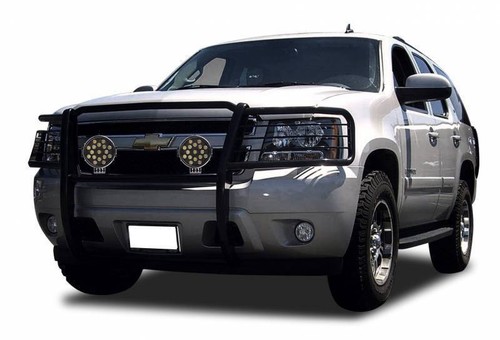 Black Horse Grille Guard Push Bar Modular Black w/7"LED fit 15-23 Chevy ...