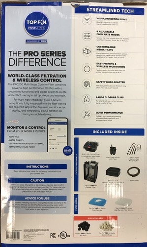 Top Fin PRO200 Multi-Stage Canister Filter for sale online | eBay