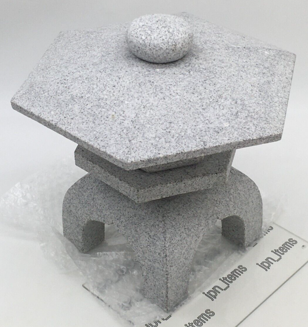 Stone Lantern Yukimi Tourou Miniature Granite Japanese Garden Ornament ...