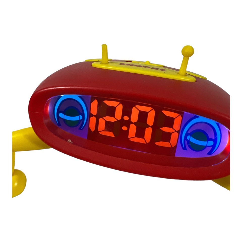 Animated Electric Digital Space Alien Alarm Clock made by Advance | eBay