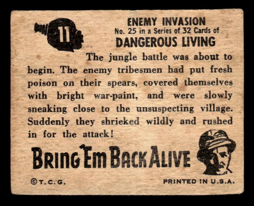 1950 Topps Bring Em Back Alive #11 Enemy Invasion VG | eBay
