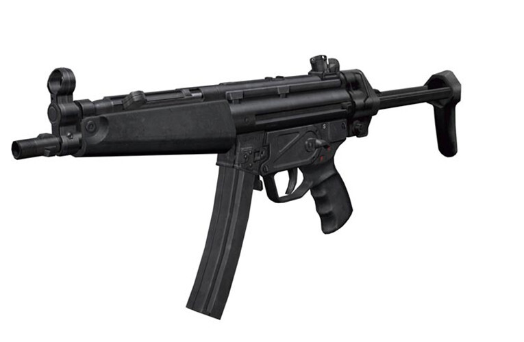 1:1 Scale Heckler & Koch MP5 Submachine Gun DIY Handcraft Paper Model ...