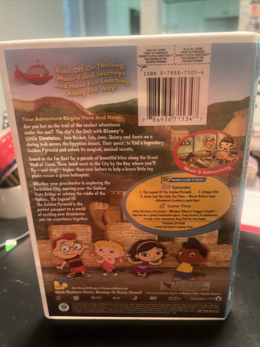 Little Einsteins The Legend Of The Golden Pyramid Dvd Menu Disney's