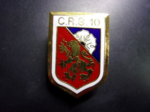 Cie. Républicaine Sécurité - CRS 10 Le Mans ( émail ) | eBay