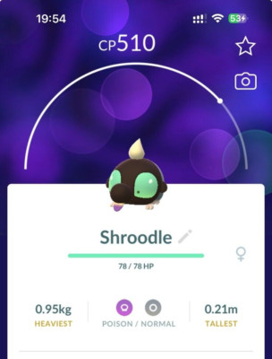 Pokémon Shroodle - P T C - GO Read Description | eBay
