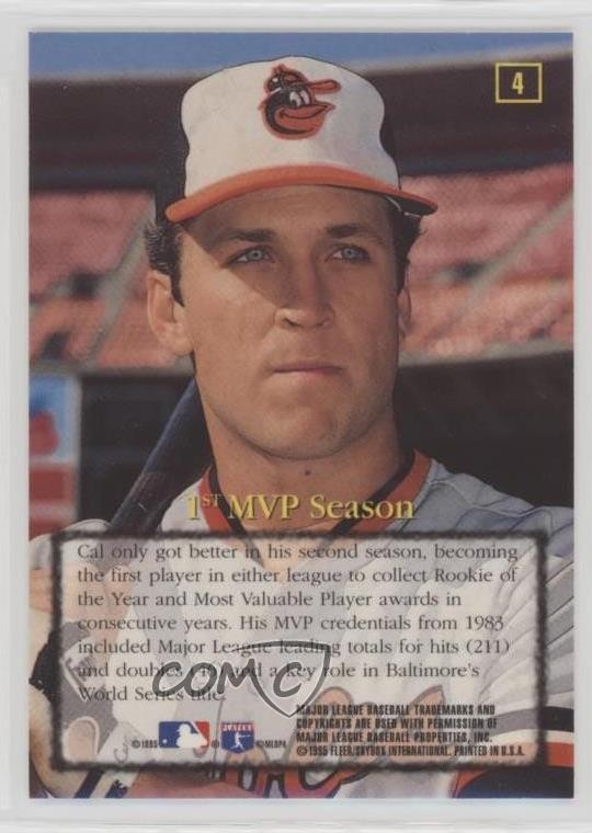 1995 Skybox Emotion Timeless Cal Ripken Jr Cal Ripken Jr #4 HOF 0n8h | eBay