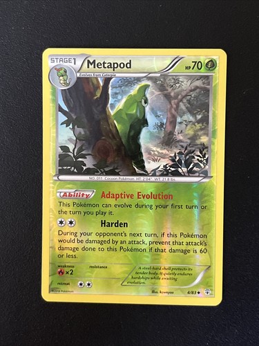 Metapod 4/83 UC Reverse Holo Pokemon TCG Card Generations NM | eBay