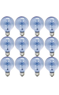 12 BULBS***GE 11676 Reveal 40W G25 Globe Bulb E26 (Medium) Soft White ...