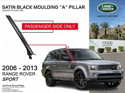 LAND ROVER SATIN BLACK MOULDING TRIM FINISHER A PILLAR RH RANGE SPORT ...