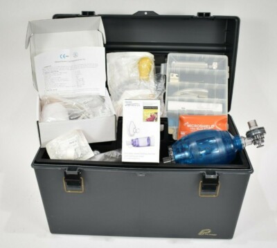 Medical Portable Carry Box / Crash Kit with Emergency Supplies Included ...