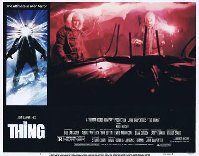 THE TTHING Original Lobby Card 3 John Carpenter Kurt Russell Alien ...