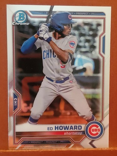 2021 Bowman Chrome Prospects #221 Ed Howard CUBS | eBay