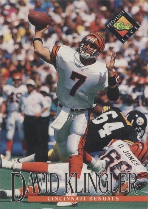 1994 Classic Pro Line Live - David Klingler #17 for sale online | eBay