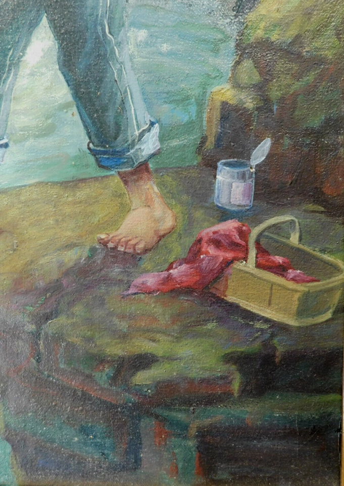 LISTED AMERICAN CALVIN WILBERFORCE FRYER 1867 - 1941 FINE ORIGINAL OIL ...