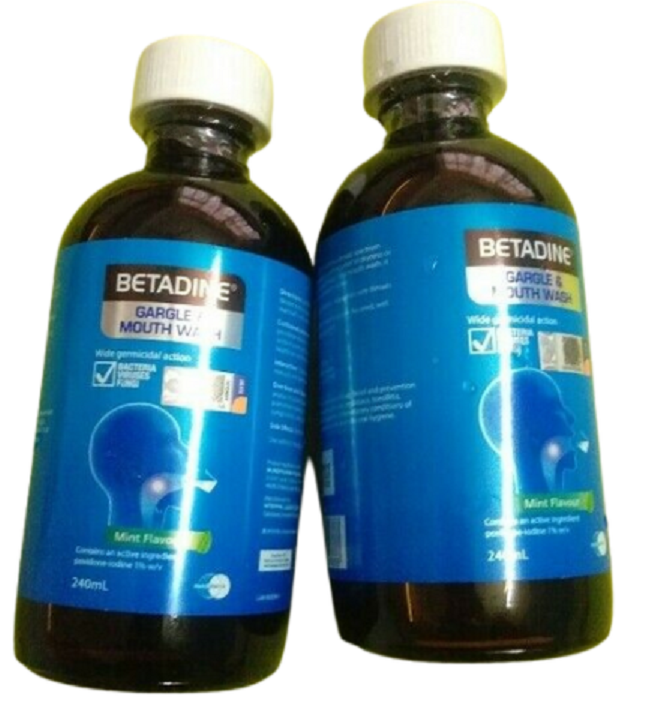 New 240ml Betadine Gargle & Mouth Wash For Mouth Ulcer & Sore Throat | eBay