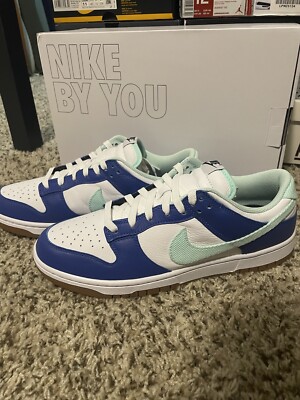 Size 11 - Custom NikeiD Dunk Low. Blue Summer Waves. New in Box. | eBay