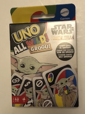 UNO Star Wars Mandalorian All Wild! Grogu Card Game Mattel Games New ...