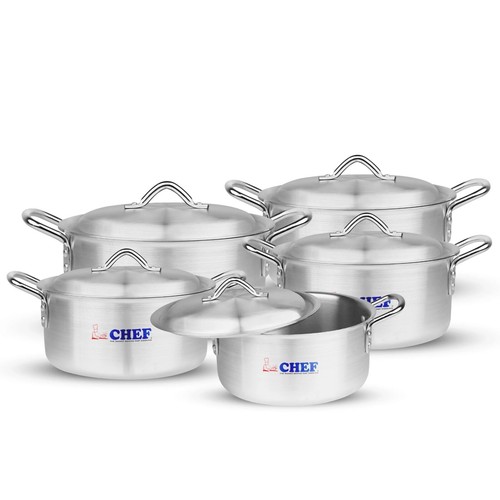 Chef Cookware/Kitchenware 5 Pcs Aluminum Royal Set 22/30 cm | eBay