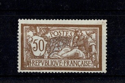Francia Stamp Francobollo Yvert N 120 " Merson 50c Marrone E Grigio ...
