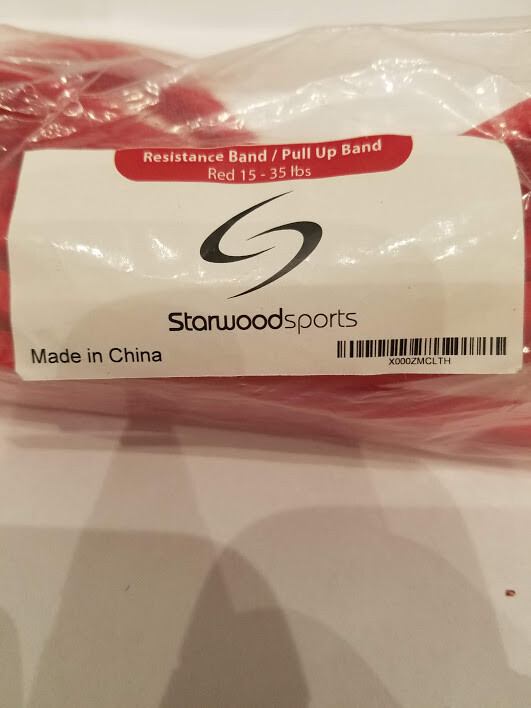 Starwood Sports Resistance Band Pull Up Powerlifting Exercise Red 15 ...