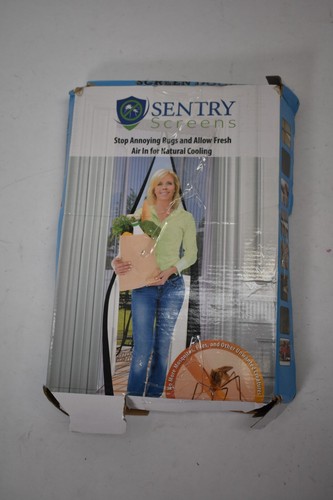 Sentry Screens Fiberglass Mesh Magnetic Screen Door Heavy Duty Self ...