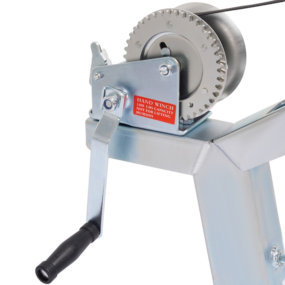 Adjustable Winch Post Winch Stand W/ Roller 1400lbs Winch For Boat ...