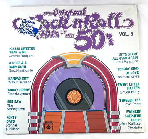 Various – The Original Rock N Roll Hits Of The 50's Vol. 5 Vinyl Record ...