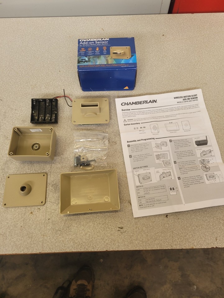 New! Chamberlain Wireless Motion Alert Add-on Sensor - Warranty! | eBay
