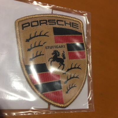 Original "Porsche Wappen-Aufnäher" 53 x 65 mm, Logo, Abzeichen, Emblem, Aufnäher | eBay