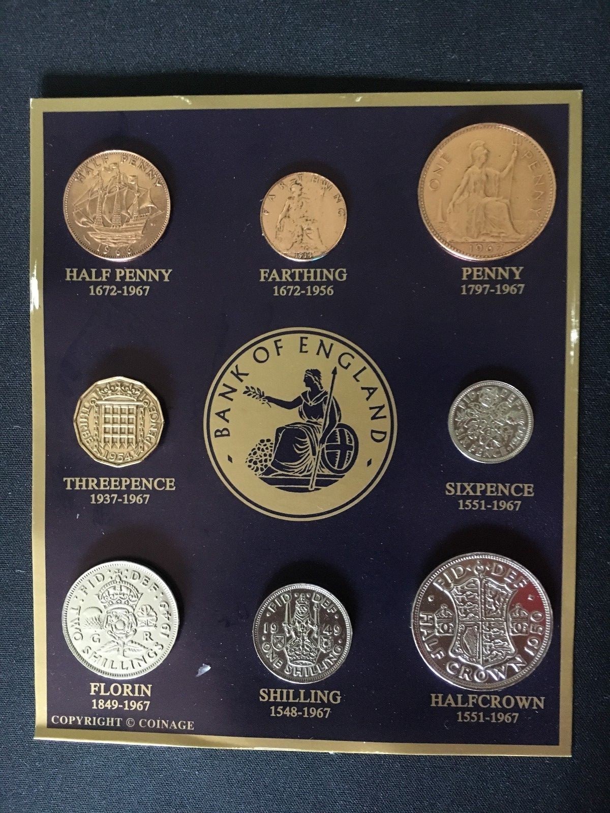 British Pre-Decimal Coin Set -- 8 PCS | eBay UK