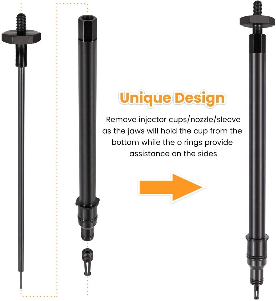 Detroit Diesel DD13 DD15 DD16 J-47388-A Injector Sleeve Cup Removal ...